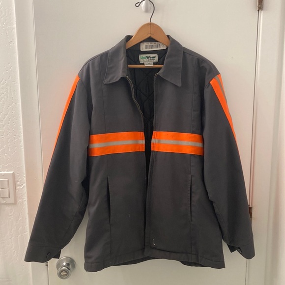 Jackets & Coats | Vintage Uniwear Hi Vis Work Jacket Mens M | Poshmark
